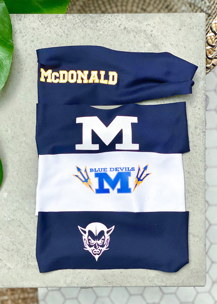 McDonald Blue Devils – MandaBees Headbands